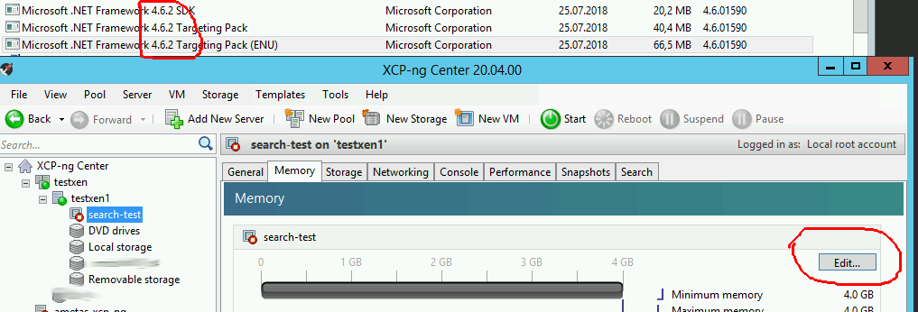 Cannot change VM RAM memory from XCP-ng Center 20.04.00.32 · Issue #186 · xcp-ng/xenadmin · GitHub