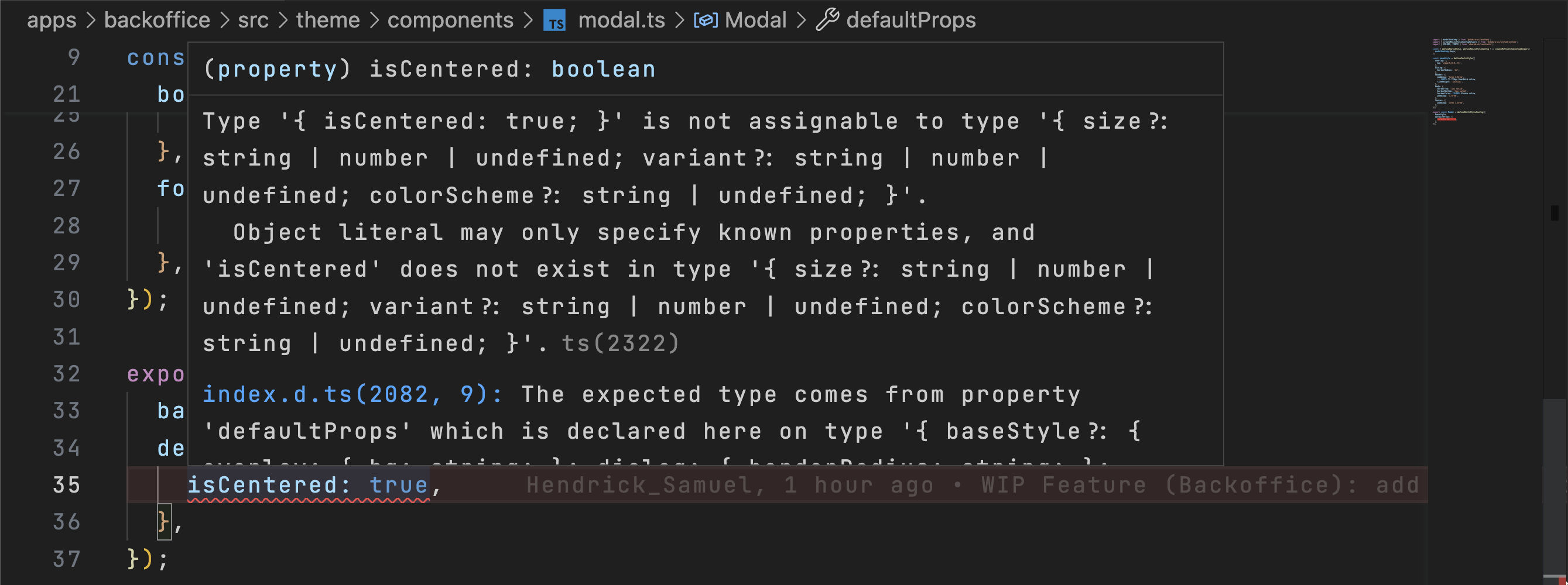Types Missing For Defaultprops Using Definemultistyleconfigcreatemultistyleconfighelpers