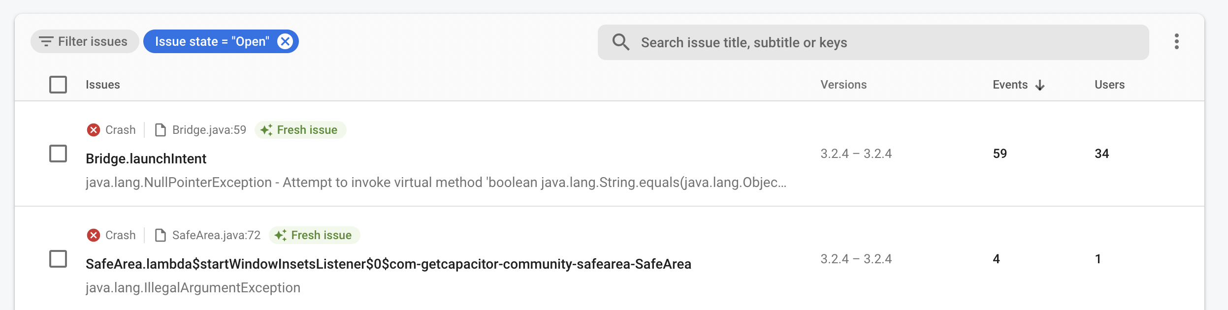 Bug Fatal Error At Comgetcapacitorbridgelaunchintentbridgejava59 · Issue 6517 · Ionic 1606