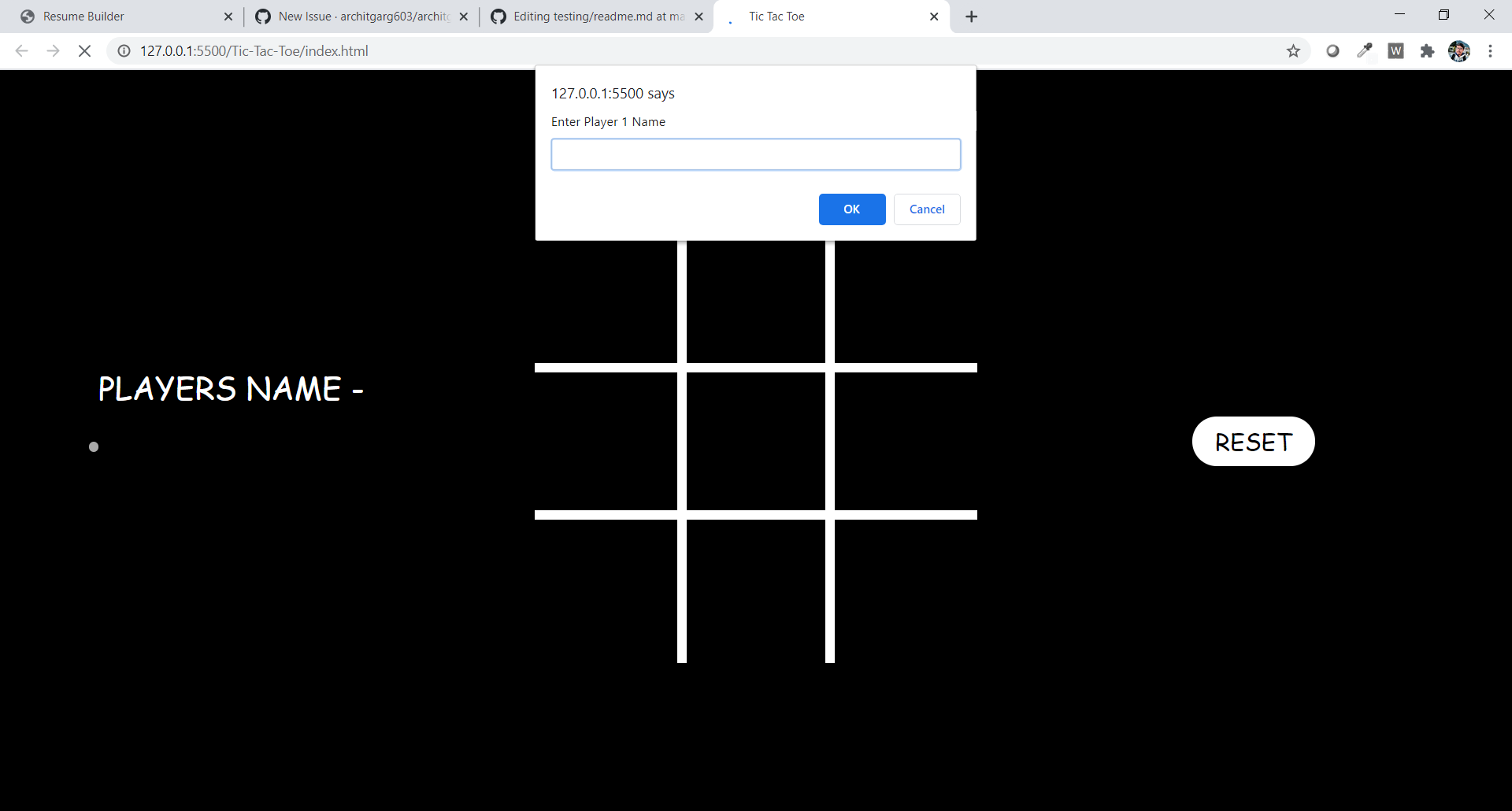 GitHub - architgarg603/Tic-Tac-Toe