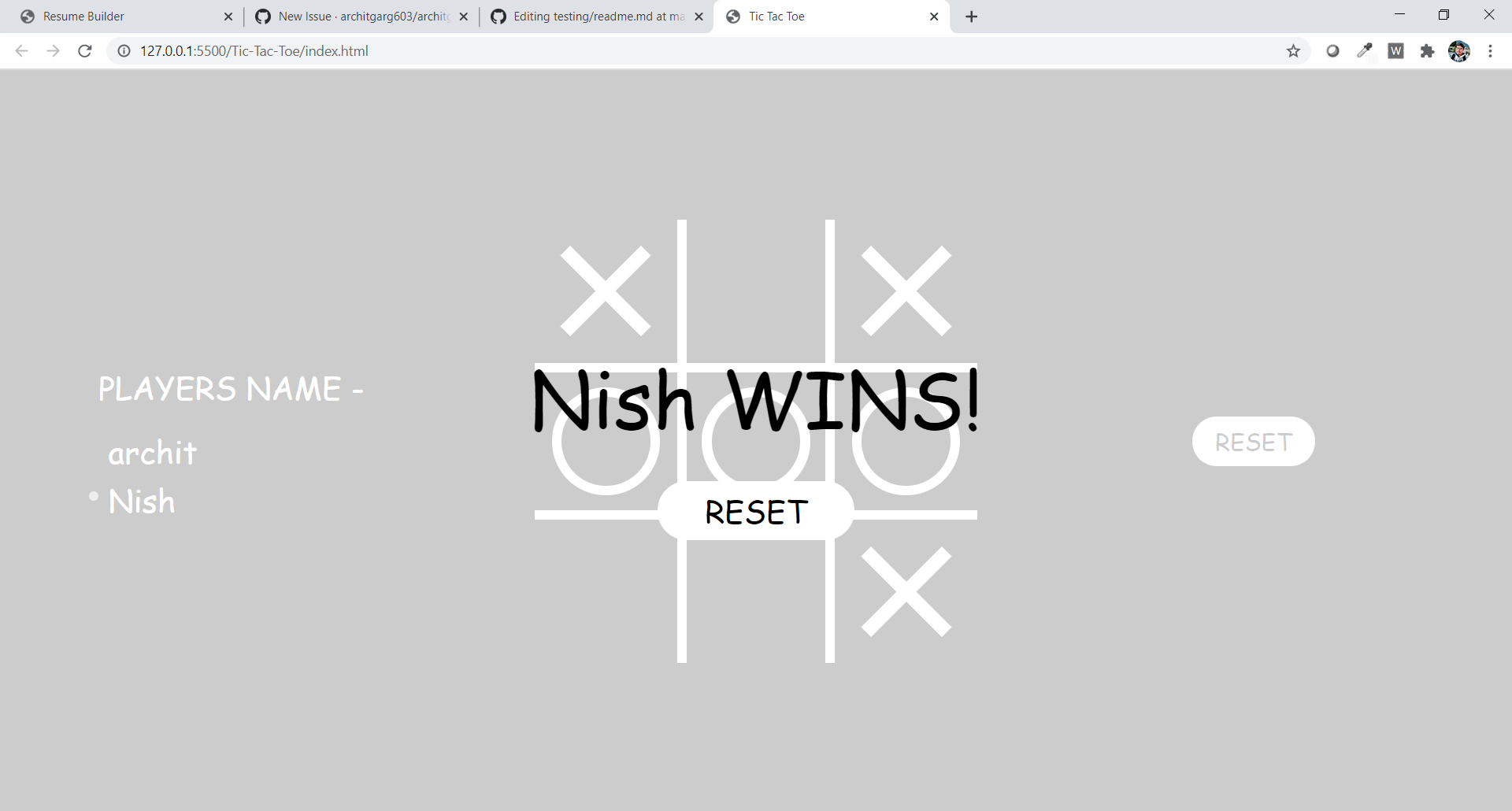 GitHub - architgarg603/Tic-Tac-Toe