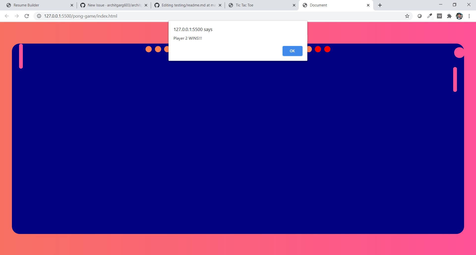 GitHub - Nishtha0801/Pong-Game