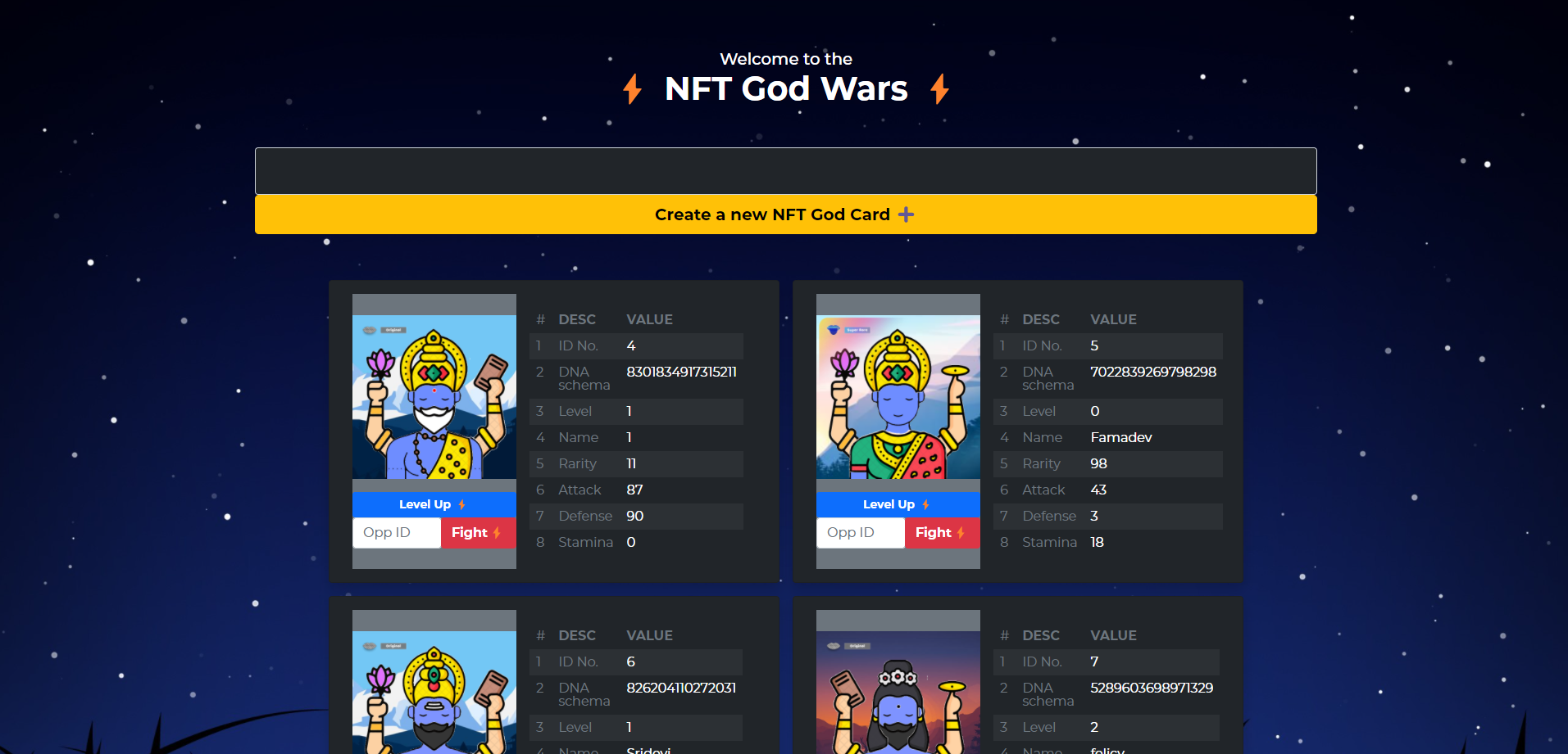 GitHub - fabianferno/god-wars: Mint Indian Mythological Gods - NFTs and ...