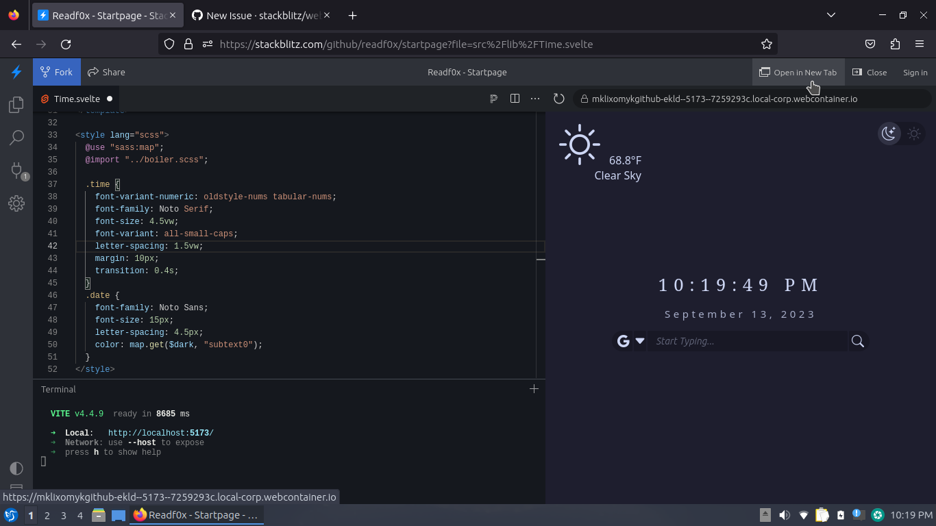 New Tab opens in quirks mode · Issue #1180 · stackblitz/webcontainer-core · GitHub