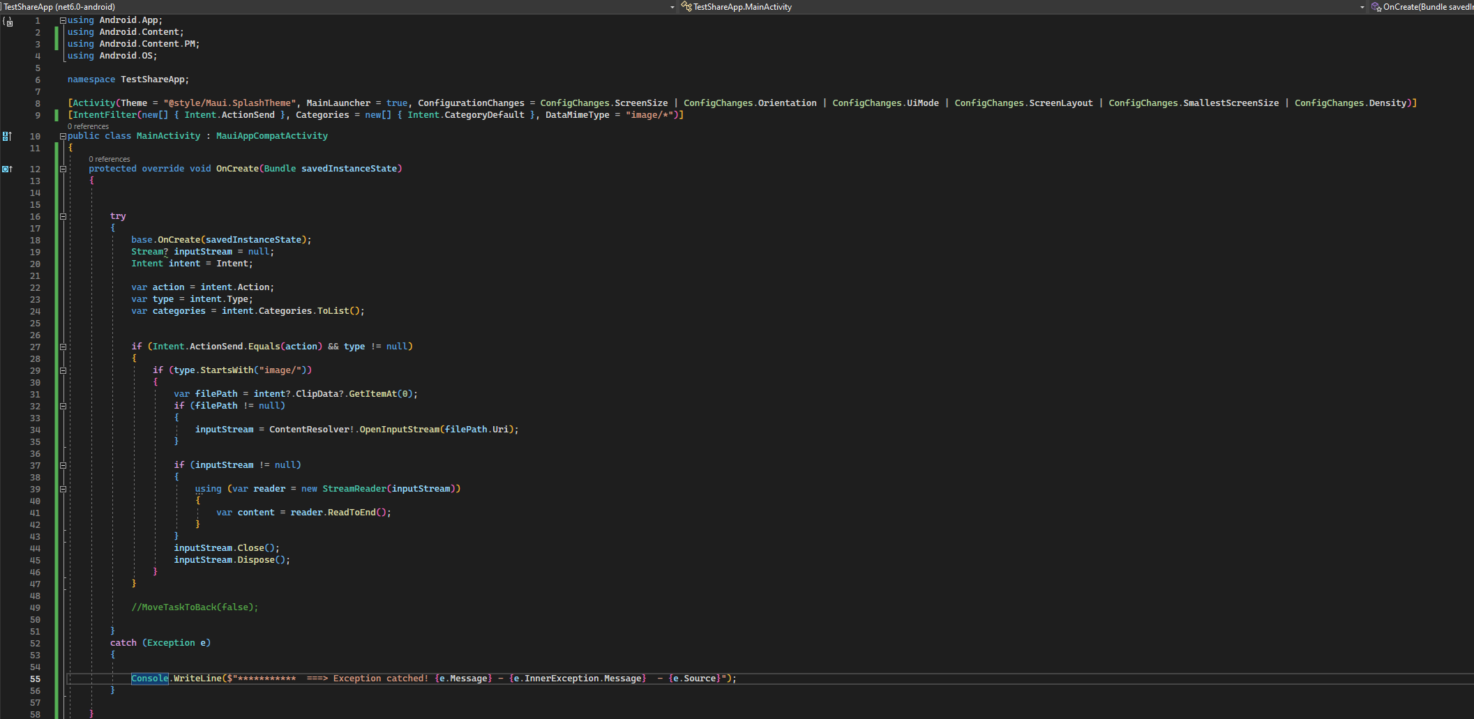 Null Argument Exception for at Microsoft.Maui.Controls.Platform.Compatibility ...