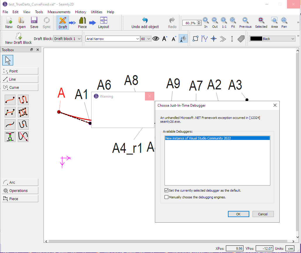 BUG: Creating objects using True Darts points throws win32 exception · Issue #907 ...