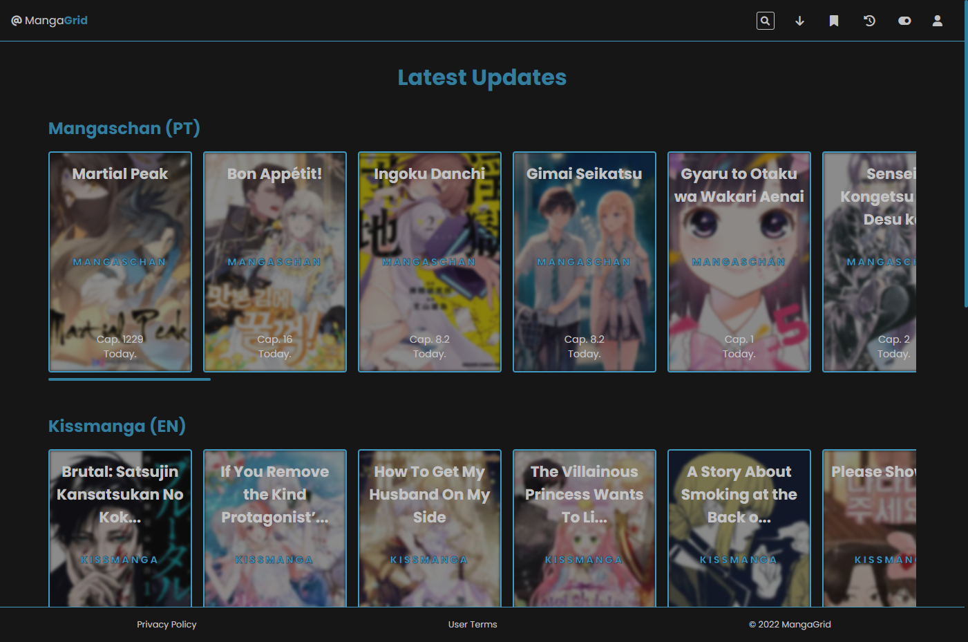 GitHub - itz-dude/MangaGrid: A aggregator website for mangas.