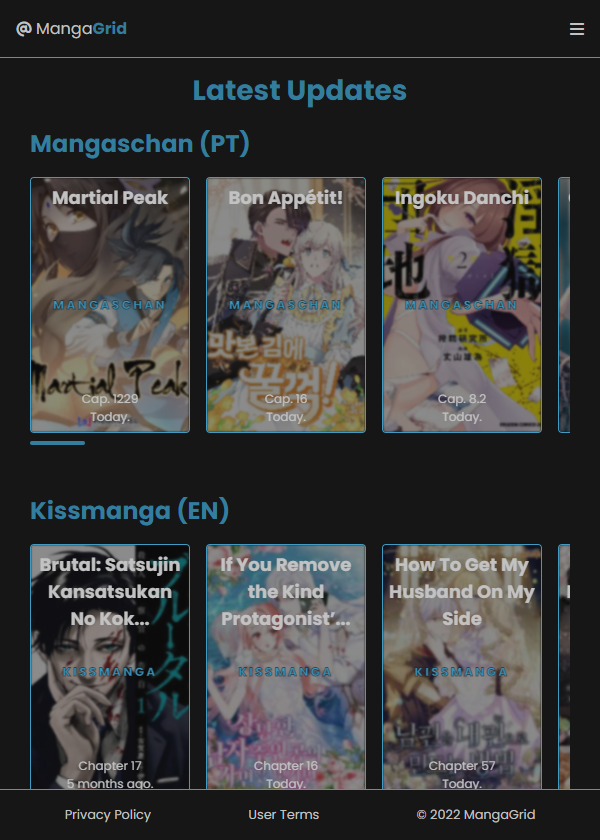 GitHub - itz-dude/MangaGrid: A aggregator website for mangas.