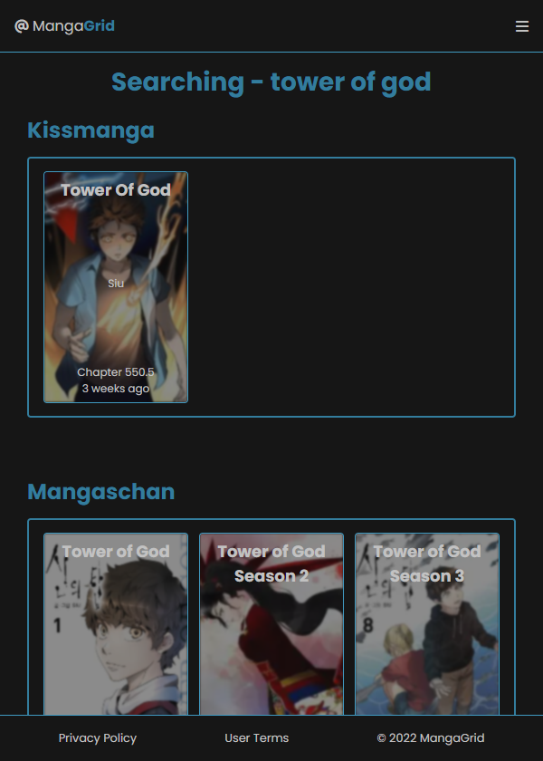 GitHub - itz-dude/MangaGrid: A aggregator website for mangas.