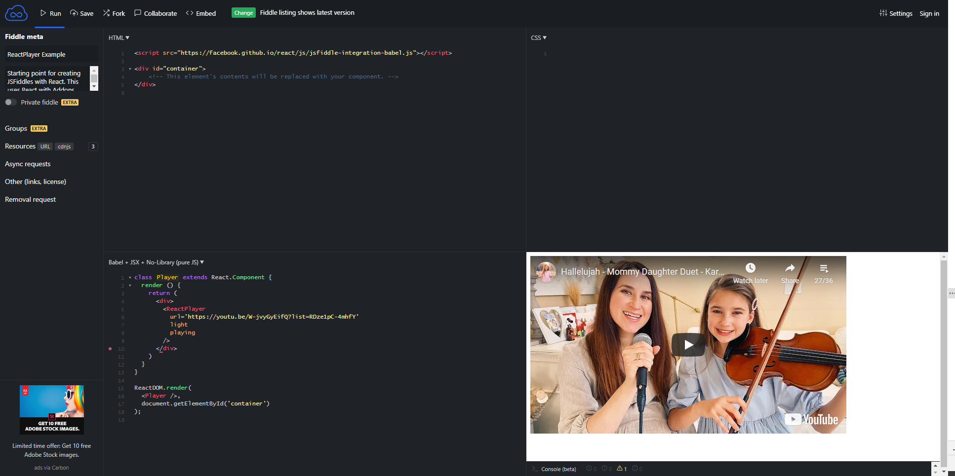 React Playing is playing another video other than the requested video ...
