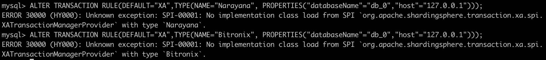 The detailed description of the transaction manager is missing in user ...