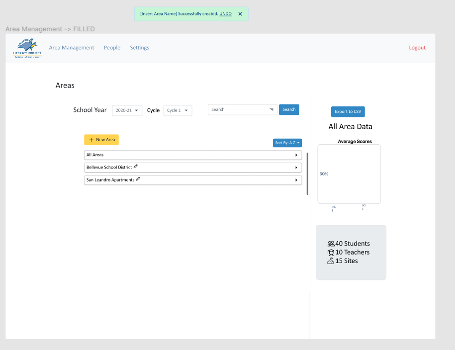 Update Area Management Styling · Issue #49 · ctc-uci/the-literacy-project-frontend · GitHub