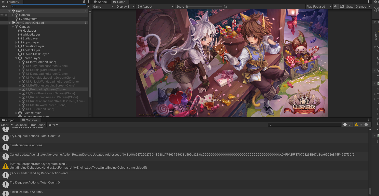 Stuck on the loading screen after input UI_LoginSystem account and password, then always show ...