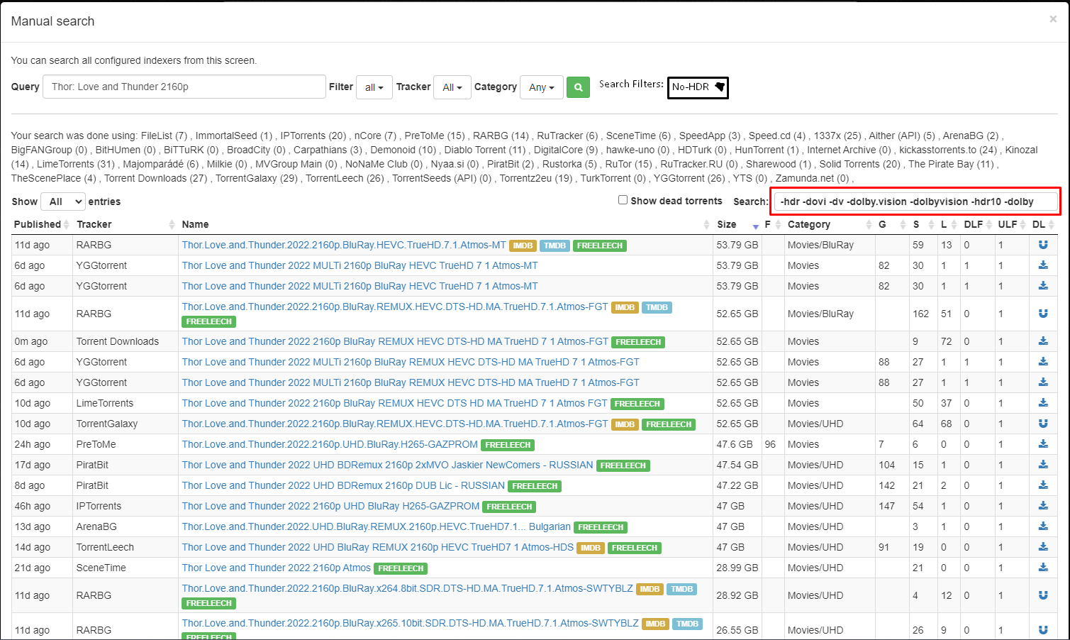 [req]: Manual Search webui: Allow us to save result filters as presets. · Issue #13618 · Jackett ...