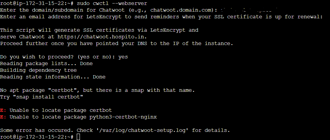Not Able To Serve Chatwoot On A Domain · Issue 6139 · Chatwoot Chatwoot · Github
