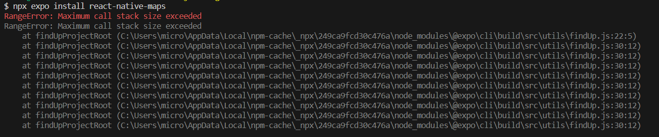 Searching Root Directory Recursively Causes A `stack Overflow` · Issue 24585 · Expoexpo · Github 