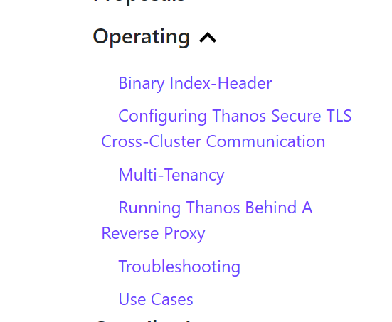 Website: Fix indentation of longer titles in the menu · Issue #4209 · thanos-io/thanos · GitHub