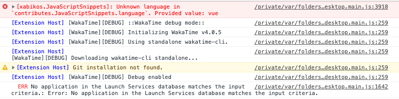 Stuck initializing · Issue #84 · wakatime/vscode-wakatime · GitHub