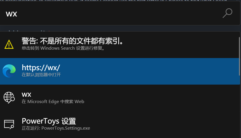 Enable Chinese phonetic alphabet abbreviation to search applications in Powertoys Run. · Issue ...