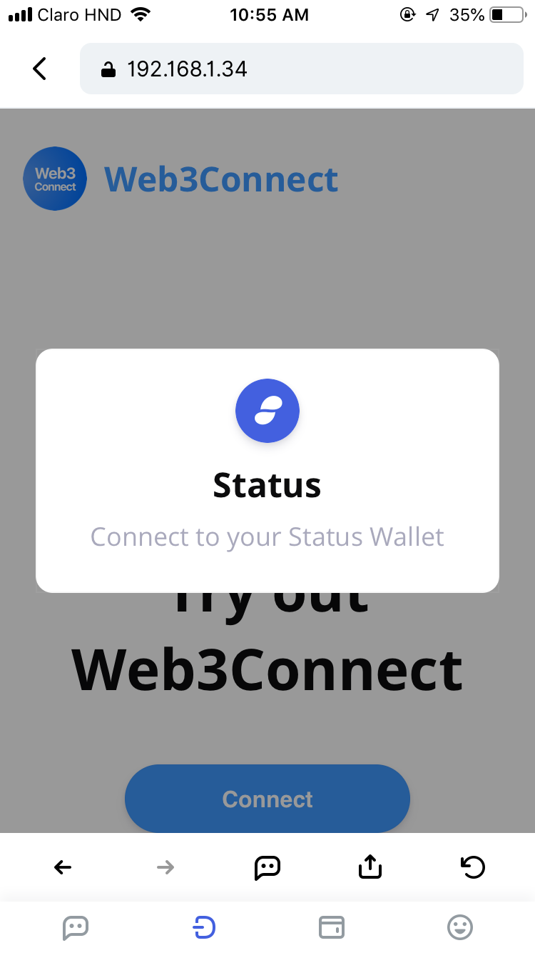 Web3connect Crashes On Use Of Status · Issue 49 · Walletconnect Web3modal · Github