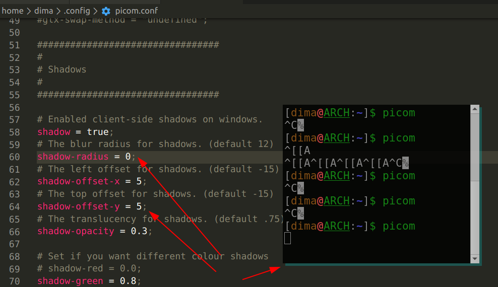 shadow position · Issue #293 · yshui/picom · GitHub