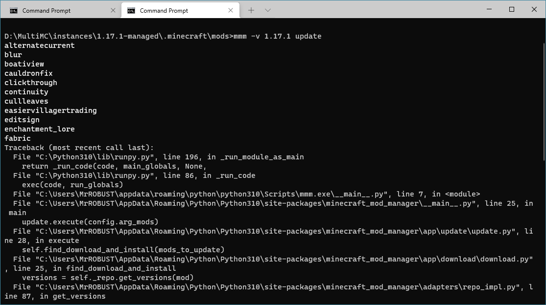 Ctrl-C handling is missing · Issue #140 · Senth/minecraft-mod-manager · GitHub