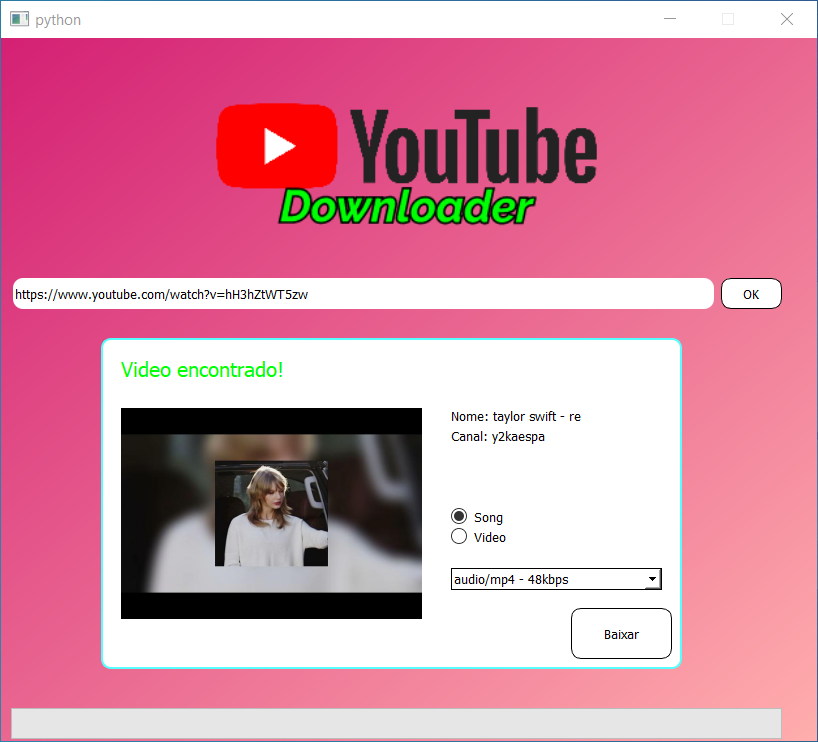 GitHub - nixs-dev/YouTubeDownloader