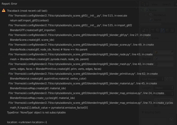 Problem With Importing · Issue 62 · Khronosgroupgltf Blender Io · Github
