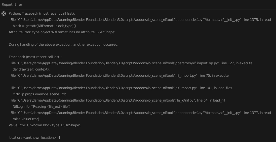 unable to import NIF assets · Issue #594 · niftools/blender_niftools_addon · GitHub