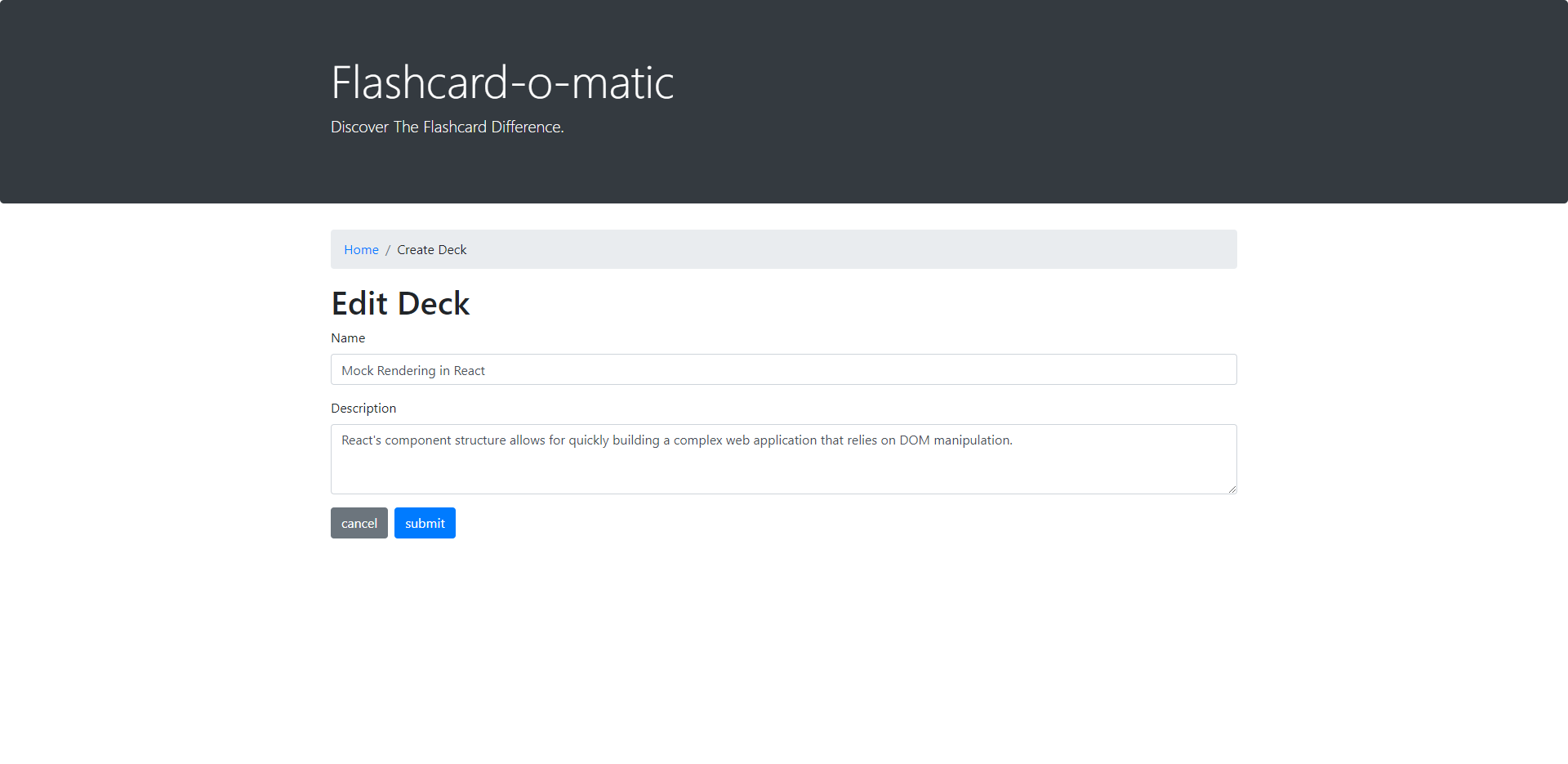 GitHub - iamalondra/Flashcard-o-matic