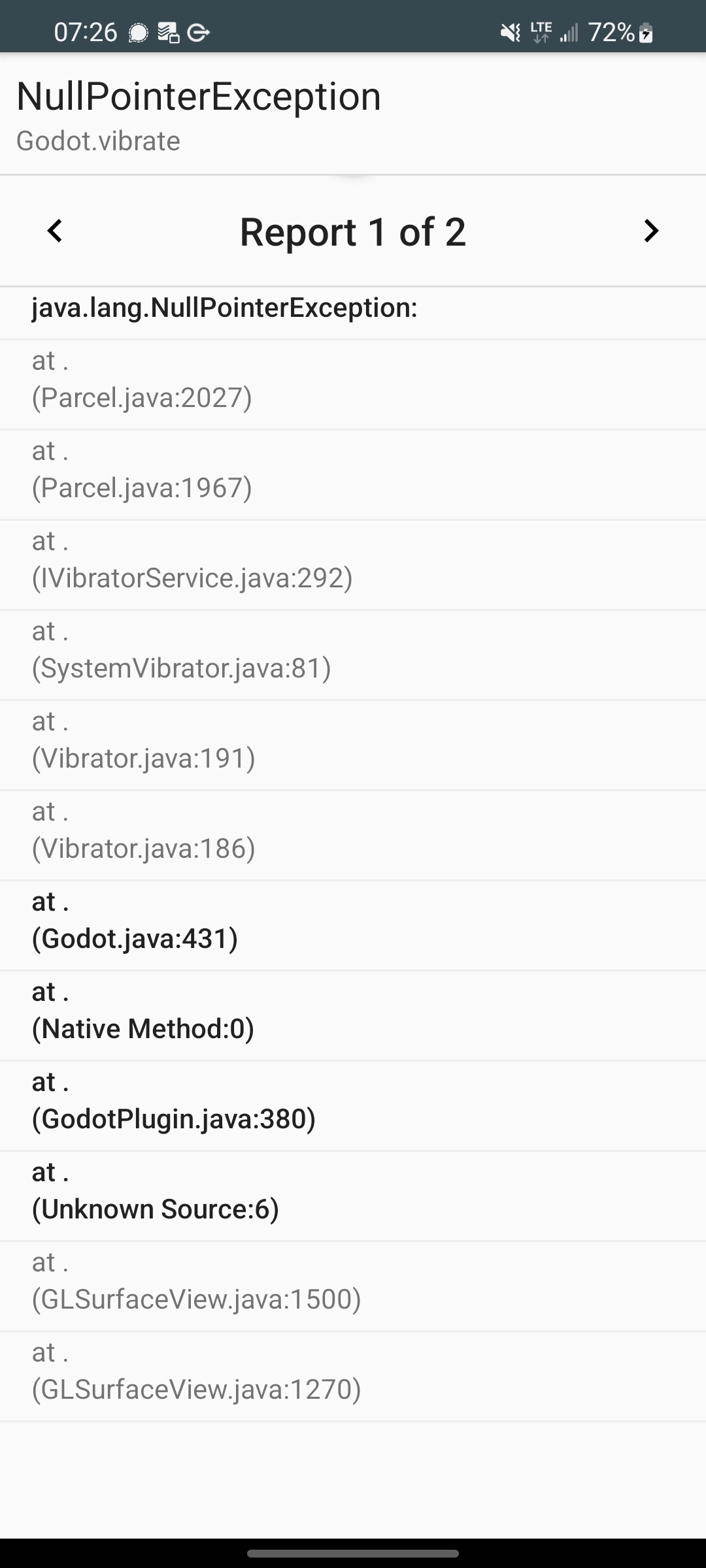 Godot Vibrate Null Pointer Exception · Issue #62537 · godotengine/godot · GitHub
