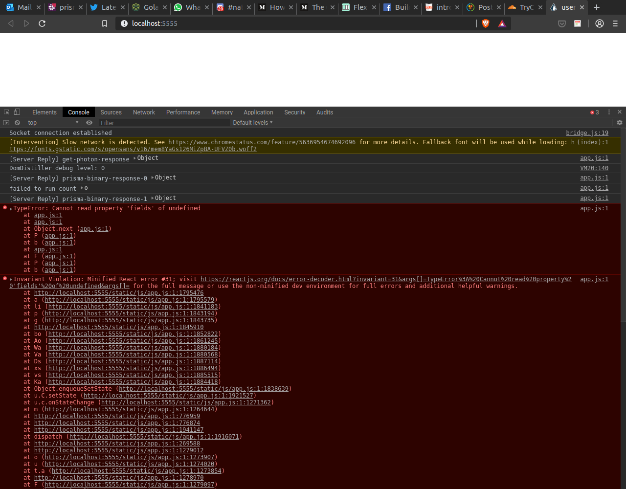 prisma2 dev - Admin UI error · Issue #114 · prisma/prisma · GitHub