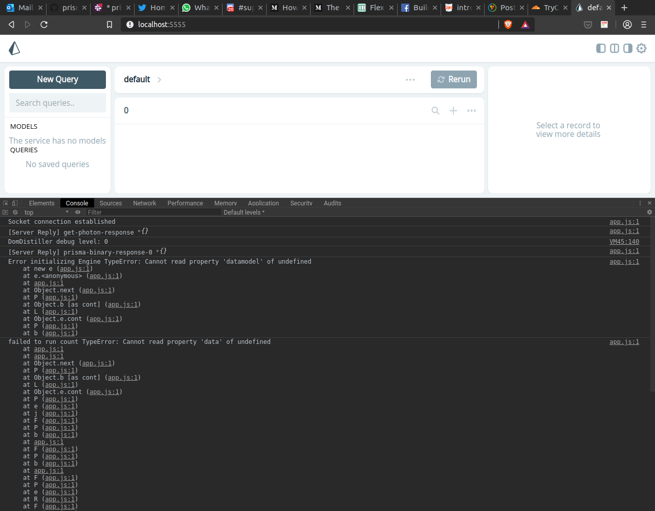 prisma2 dev - Admin UI error · Issue #114 · prisma/prisma · GitHub