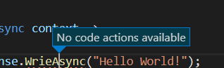 NO Code Action Available in web project · Issue #1847 · OmniSharp/omnisharp-roslyn · GitHub