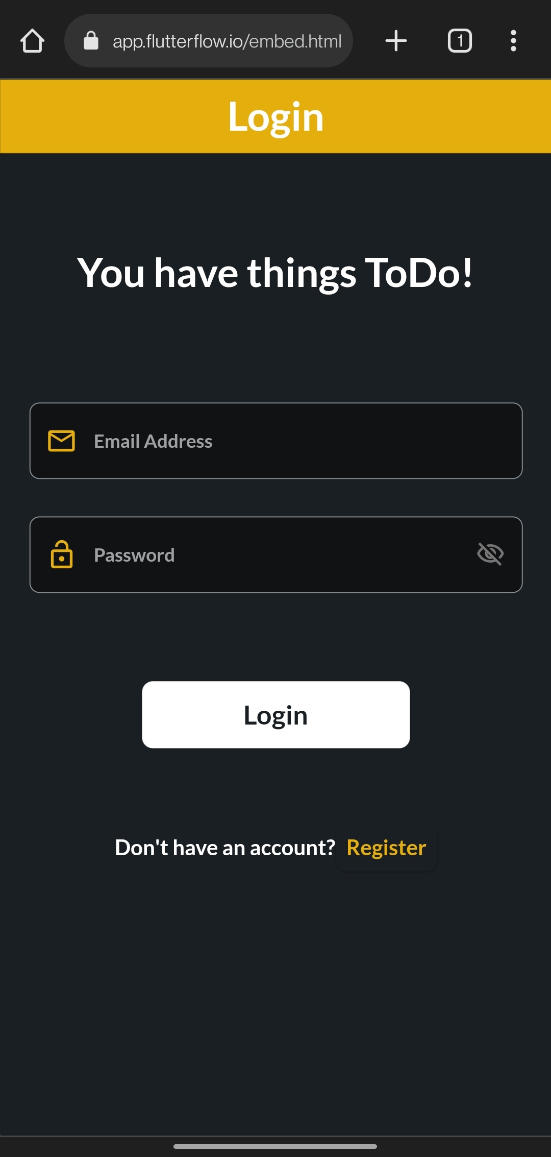GitHub - jamesgade/toDoList-ff: flutterflow application - check/use in mobile