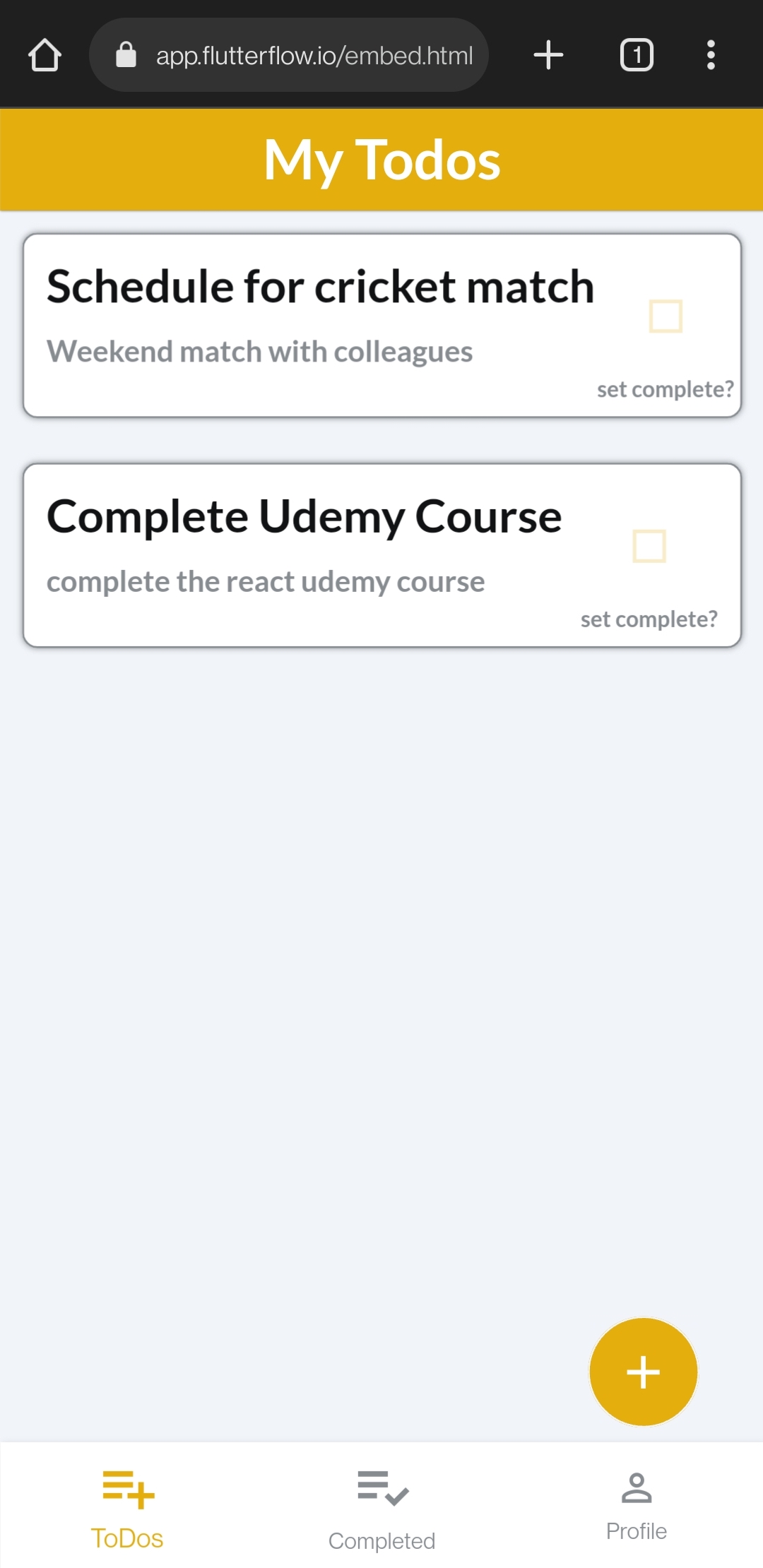 GitHub - jamesgade/toDoList-ff: flutterflow application - check/use in mobile