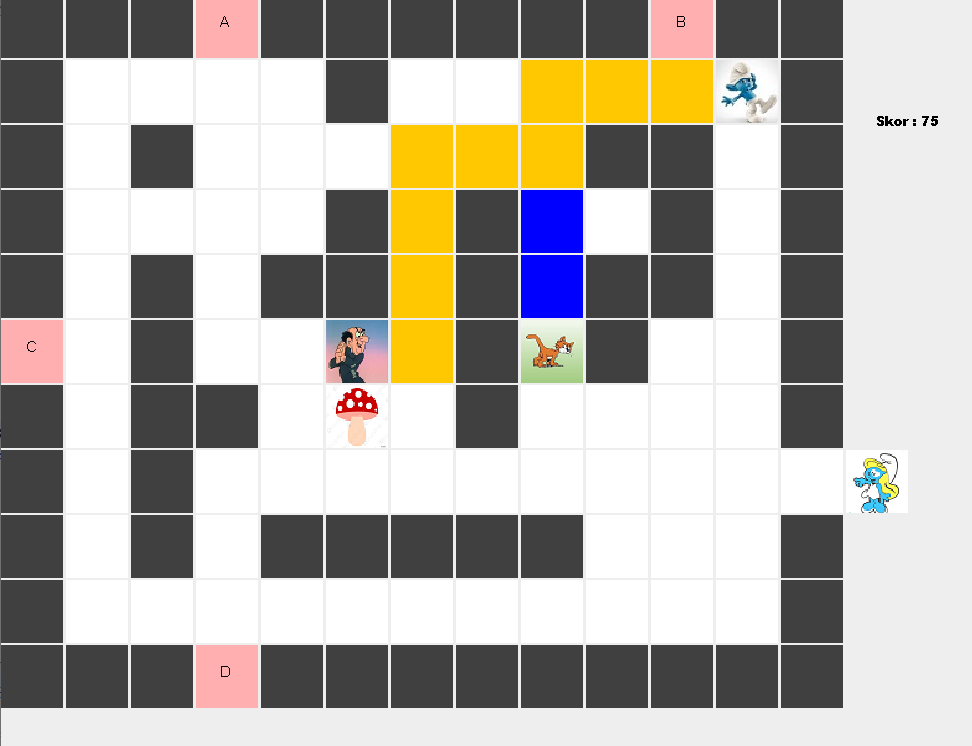 Github Cengizhankosersmurfs Maze Game Using Dijkstras Algorithm To Find The Shortest Path 0869