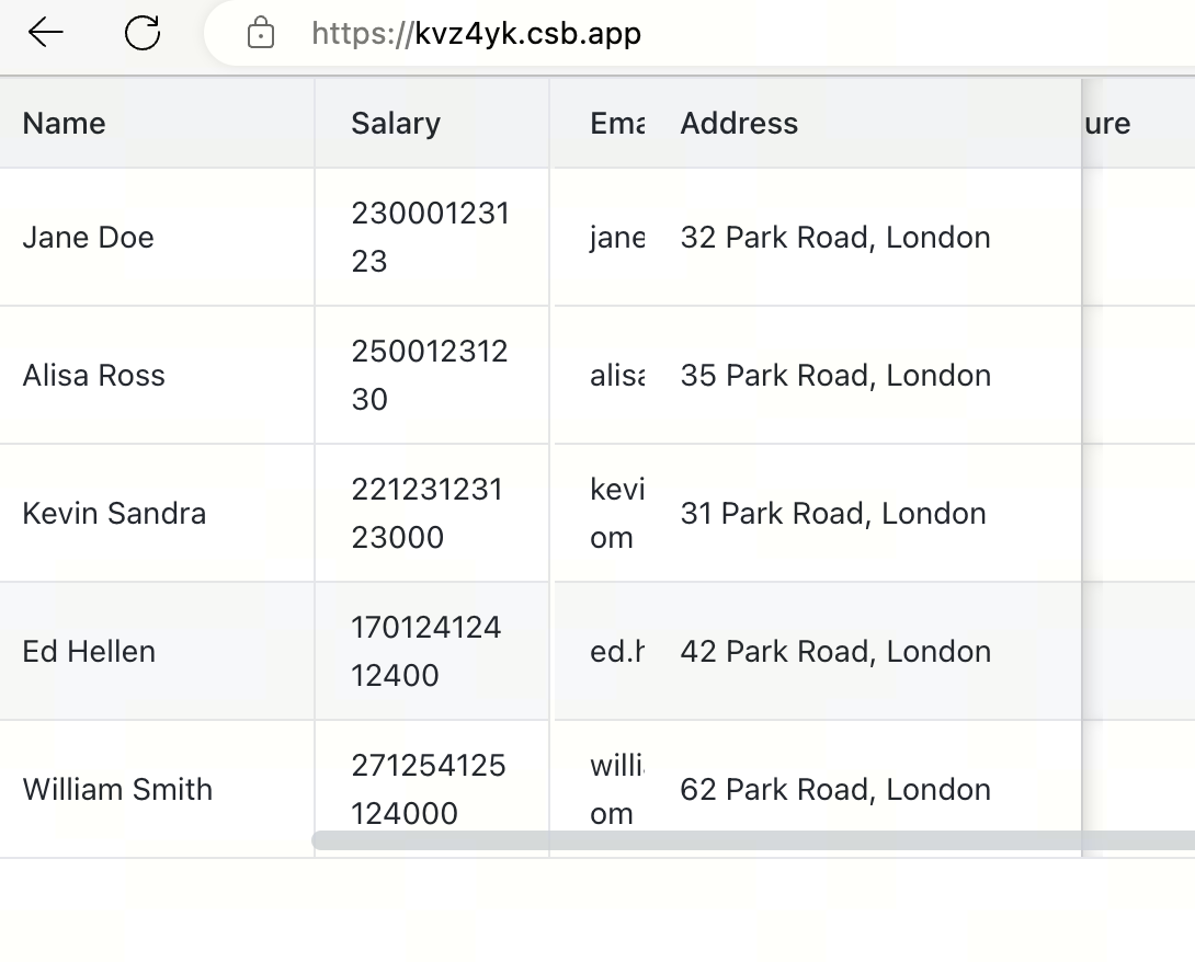 table表格组件固定列和可调整列宽同时使用时显示问题 · Issue #2551 · arco-design/arco-design-vue · GitHub
