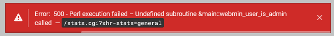 Error 500 Perl Execution Failed Undefined Subroutine · Issue 1609 · Webmin Authentic