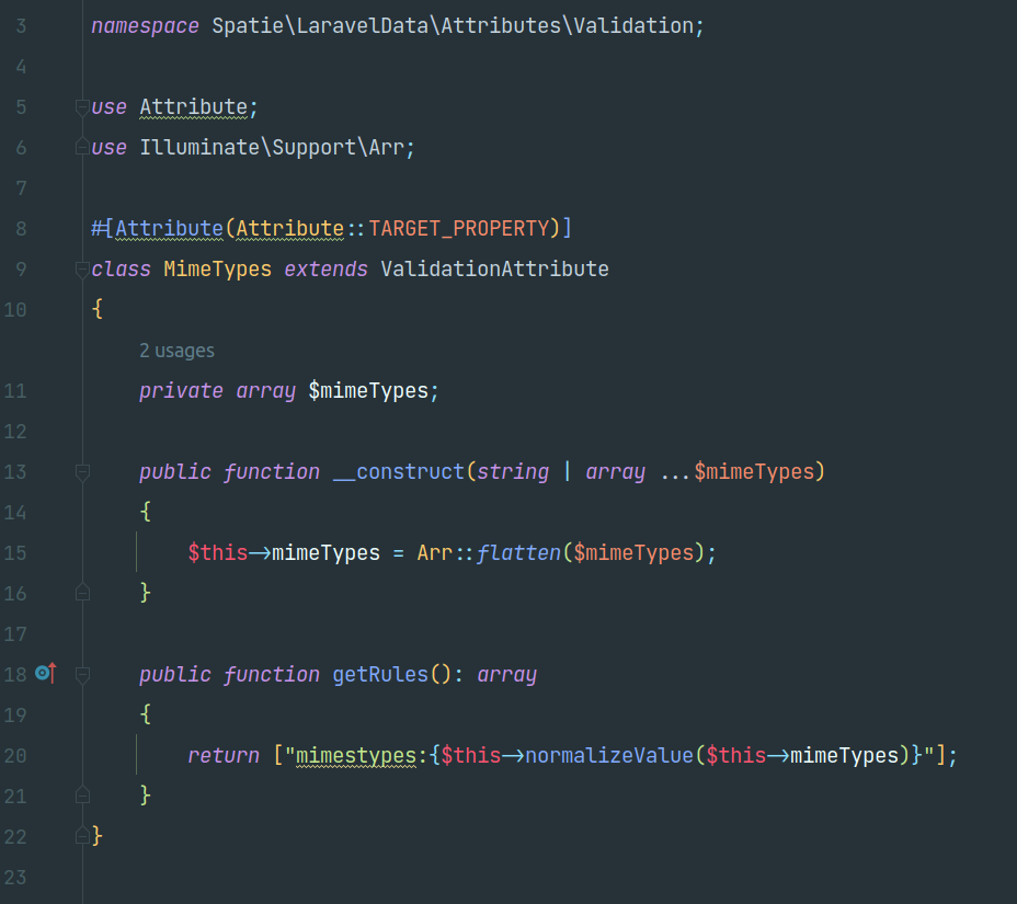MimeTypes validation fails on v1 · Issue #595 · spatie/laravel-data · GitHub