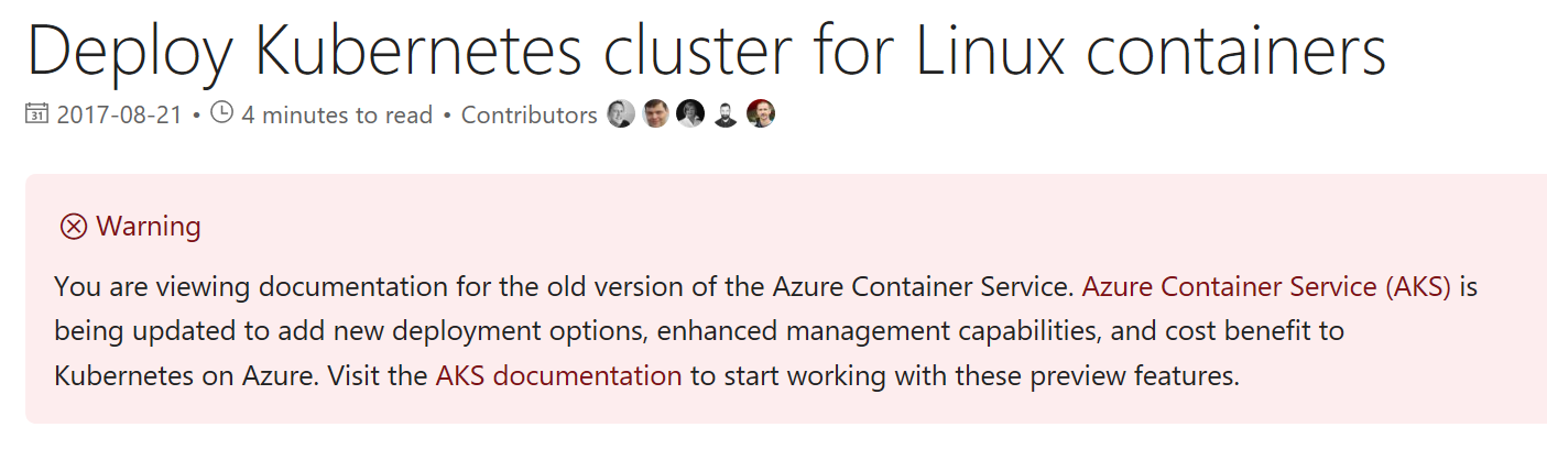[Question] What about AKS instead of ACS · Issue #414 · dotnet-architecture/eShopOnContainers ...