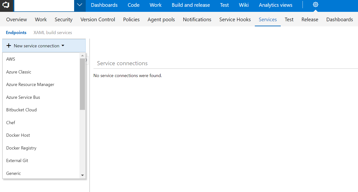 Actualize screenshot with Add new service connection · Issue #15115 · MicrosoftDocs/azure-docs ...