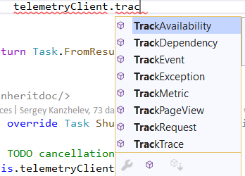 [Question] Do we have in a Roadmap - export ExceptionTelemetry objects ...