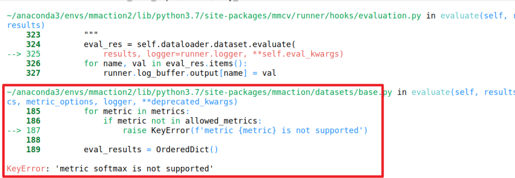 why 'metric softmax is not supported'? · Issue #1201 · open-mmlab/mmaction2 · GitHub