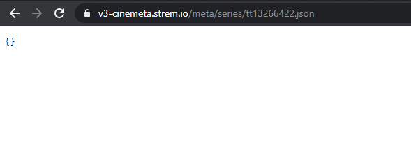Some Series Like Breaking Bad Throws Error Fetching Item Data