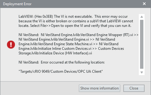 2020 version does not work in Linux RT if I build the Custom Device · Issue #5 · NIVeriStandAdd ...