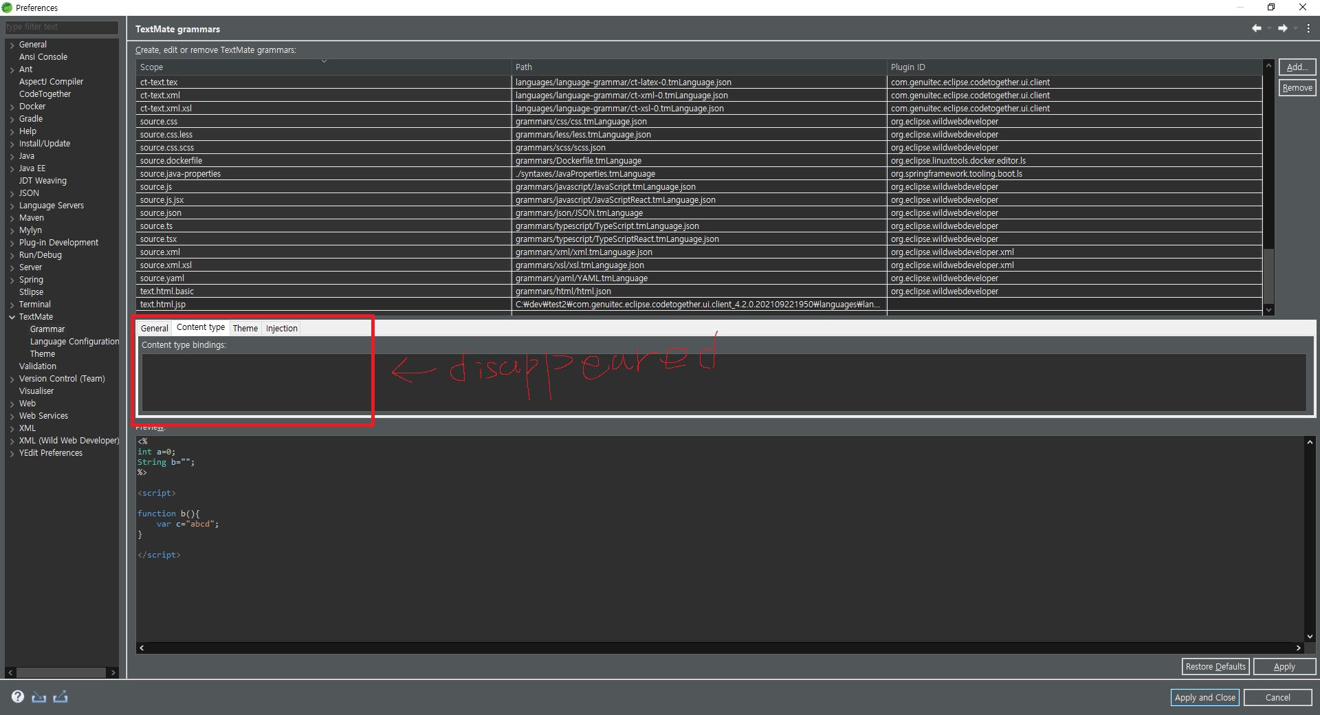 Scriptlets in JSPs are not highlighted · Issue #337 · CodeTogether-Inc/CodeTogether · GitHub