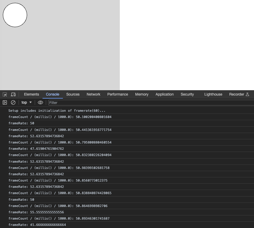 [v1.8.0] p5.js framerate fps cross-browser artificial caps and inconsistencies · Issue #6572 ...