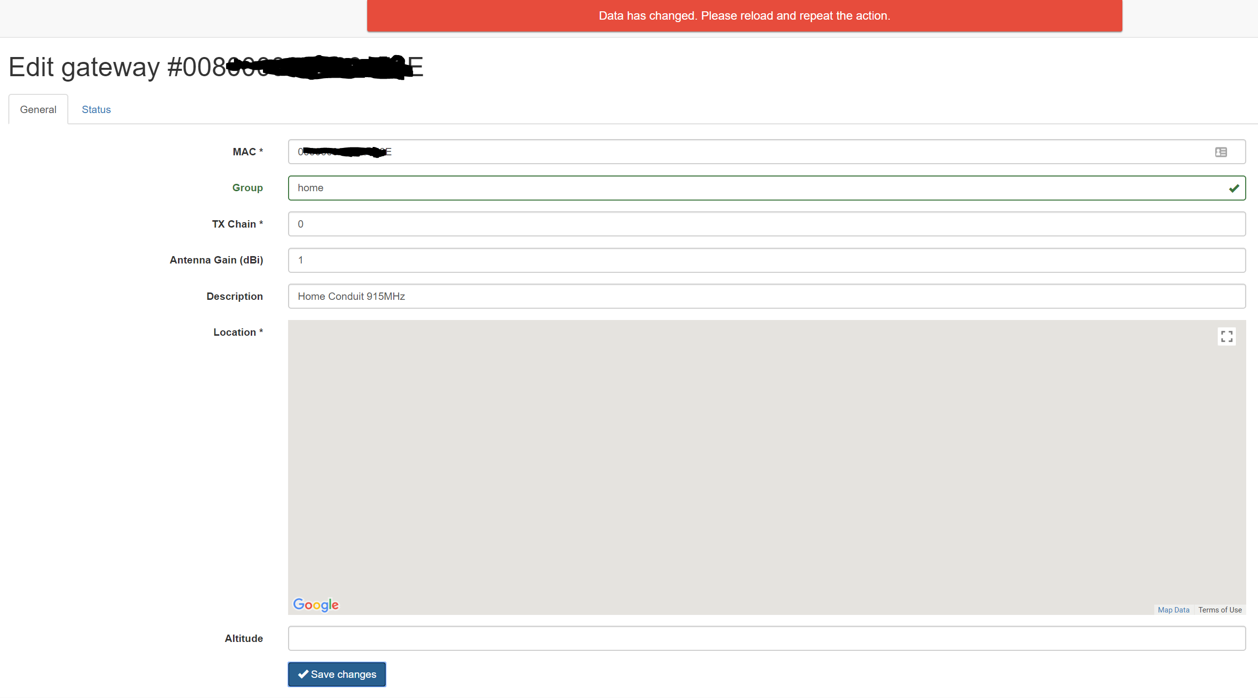 Unable to modify Gateway settings in Server Admin · Issue #346 · gotthardp/lorawan-server · GitHub