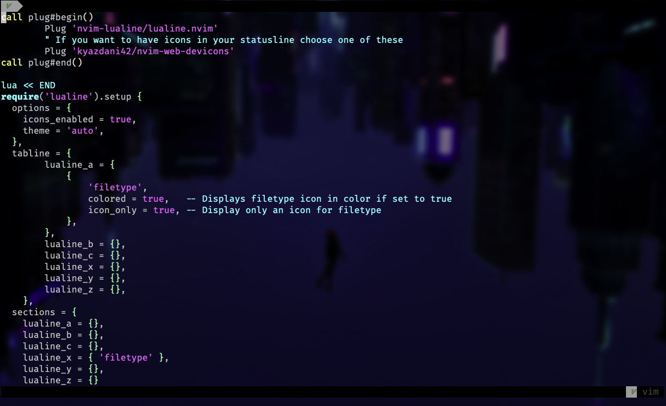 Bug Statusline Icon Is Using The Same Background As Tabline · Issue 610 · Nvim Lualinelualine 